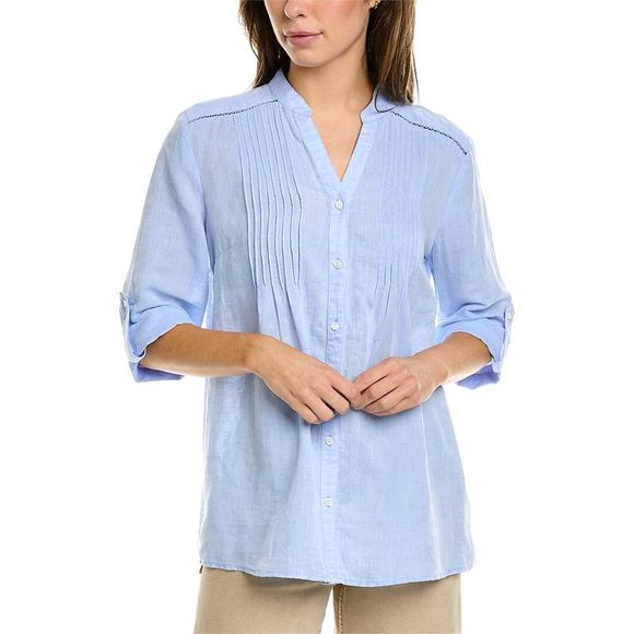 J. McLaughlin | Tops | Jmclaughlin Riviera Linenblend Blouse | Poshmark